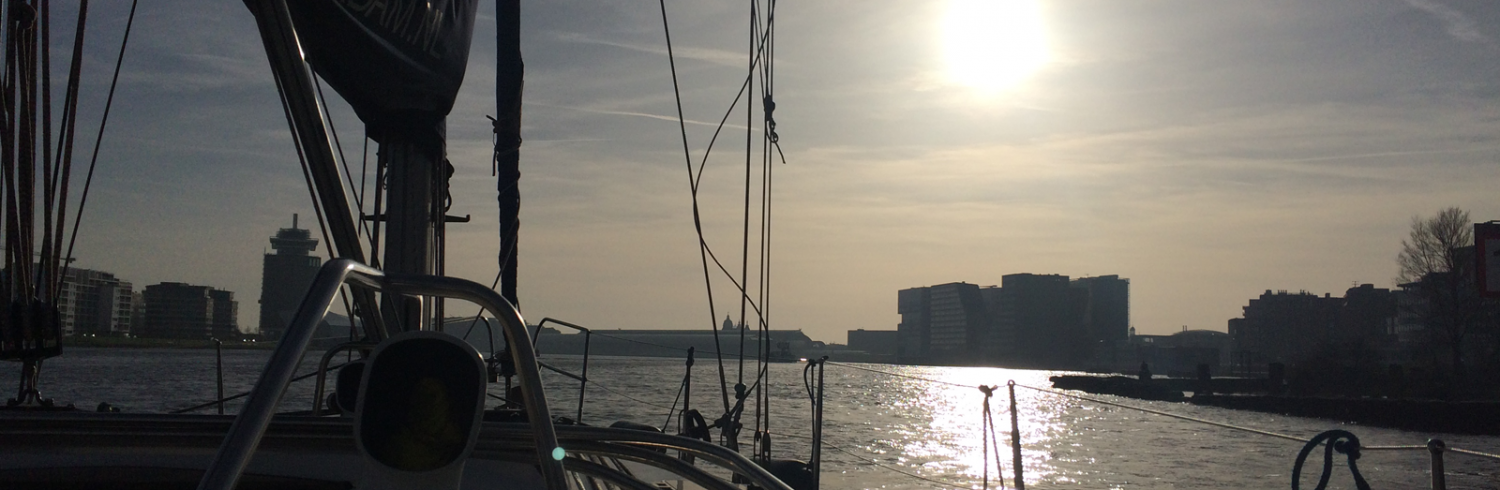 Great circle sailing - Waypoint Amsterdam